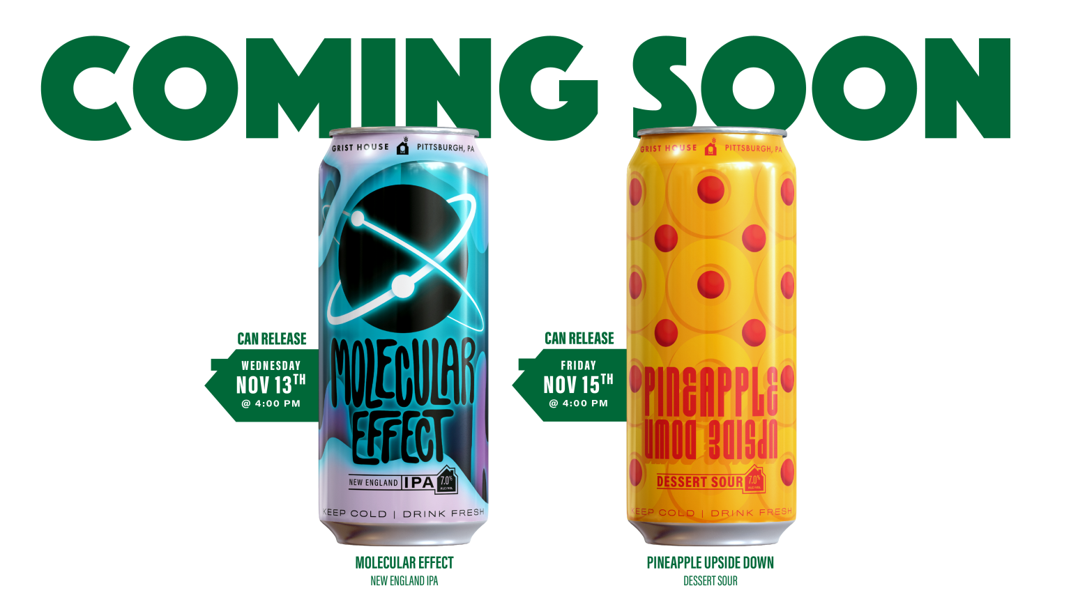 BEER COMING SOON - Grist House Craft Brewery