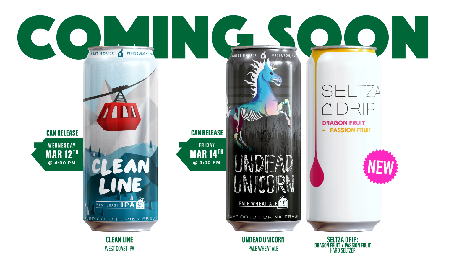 Beer coming soon - Grist House Craft Brewery